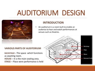 Intro to auditorium design | PPTX