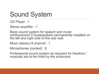 Intro to auditorium design | PPTX