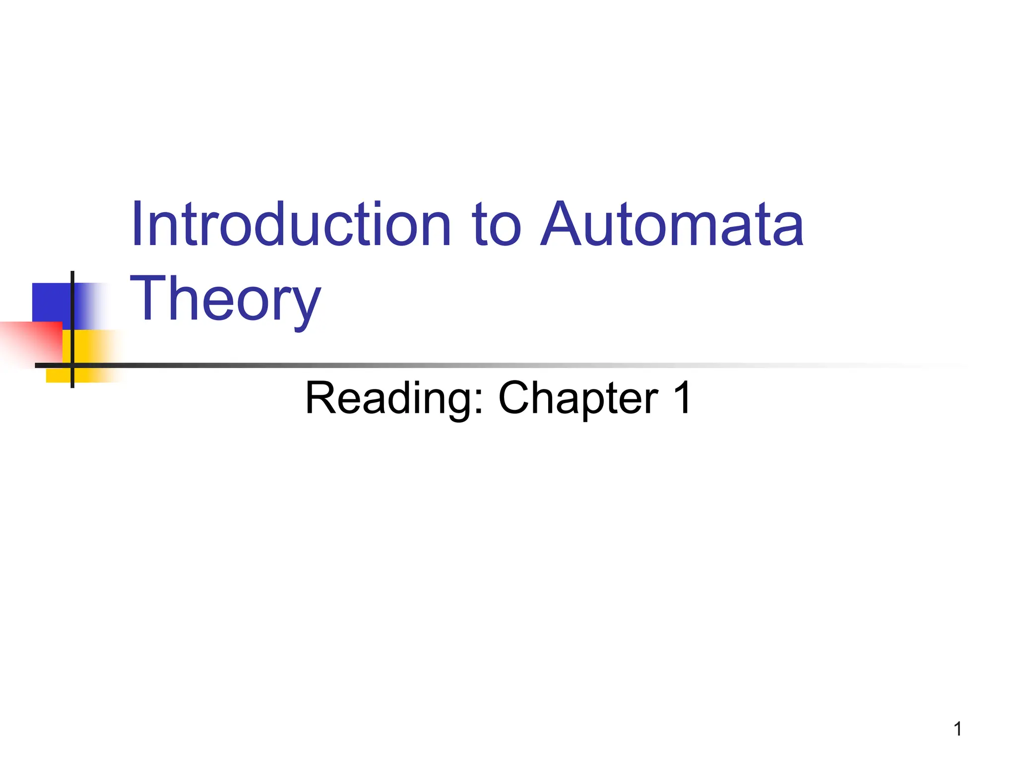 Introduction To The Computing Theory In Automata Ppt Programming Languages Computing