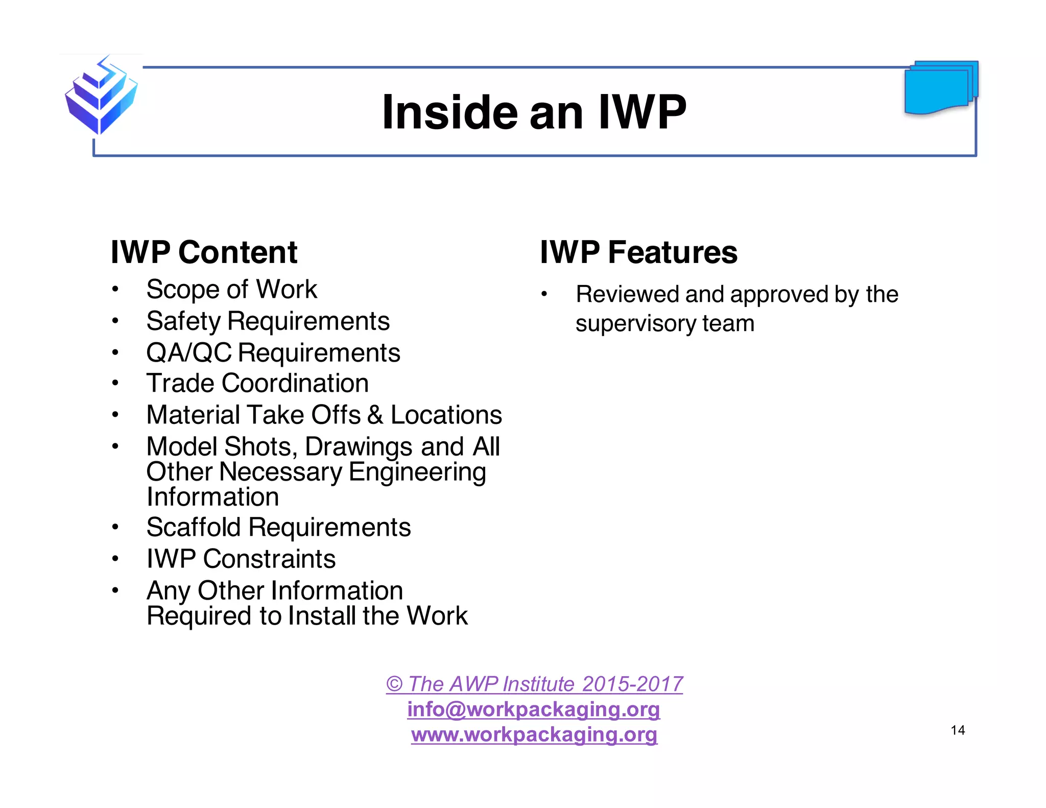 Advanced Work Packaging Overview | PDF