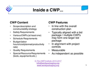 Advanced Work Packaging Overview | PDF