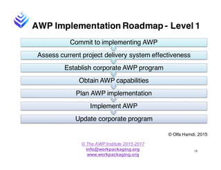 Advanced Work Packaging Overview | PDF