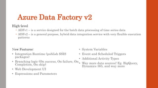 Intro to Azure Data Factory v1 | PPT