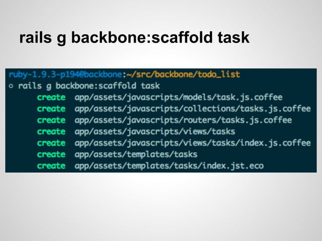 Intro to Backbone.js with Rails | PPT