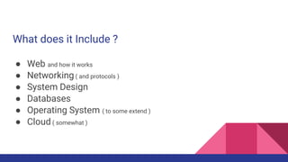 Introduction to Backend Engineering | PPT
