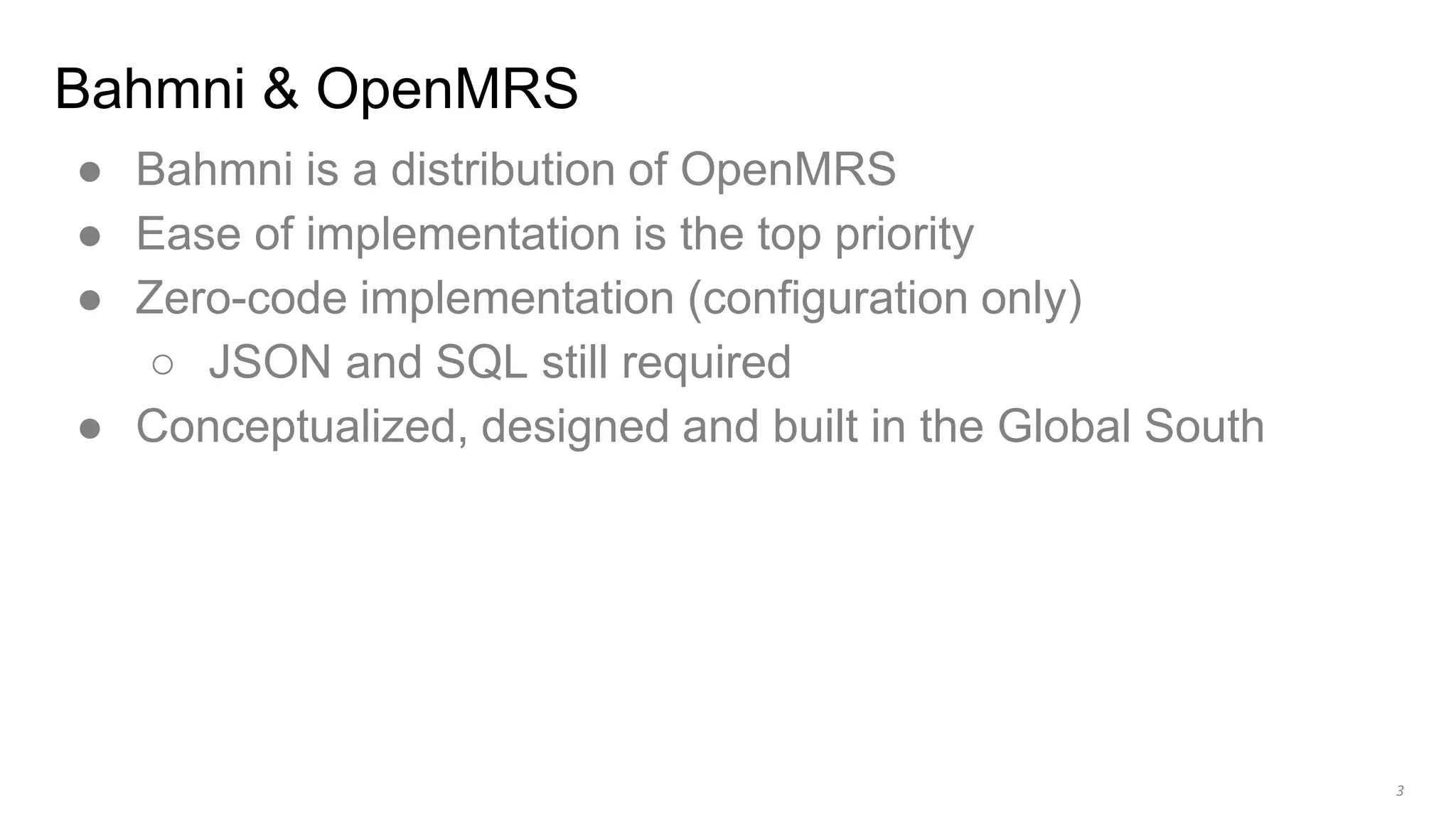 Introduction to Bahmni | PPTX
