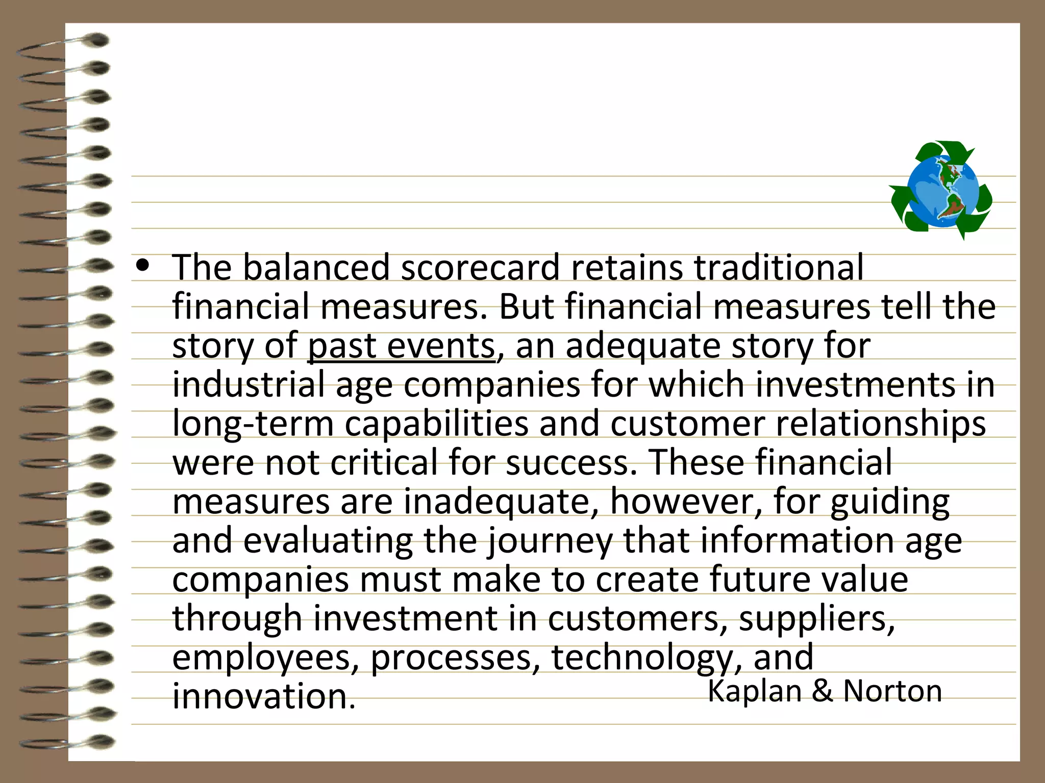 Intro to balanced scorecard | PPT