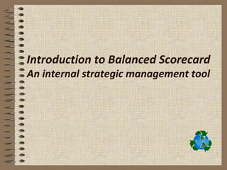 Intro to balanced scorecard | PPT