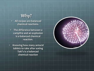 Intro to balancing chemical reactions | PPTX
