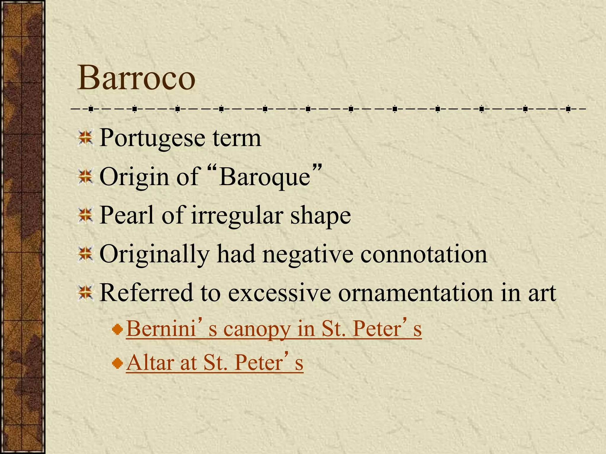 Intro to Baroque | PPTX