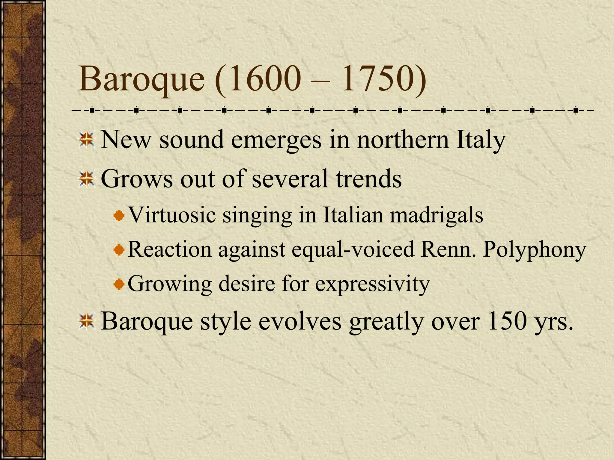 Intro to Baroque | PPTX