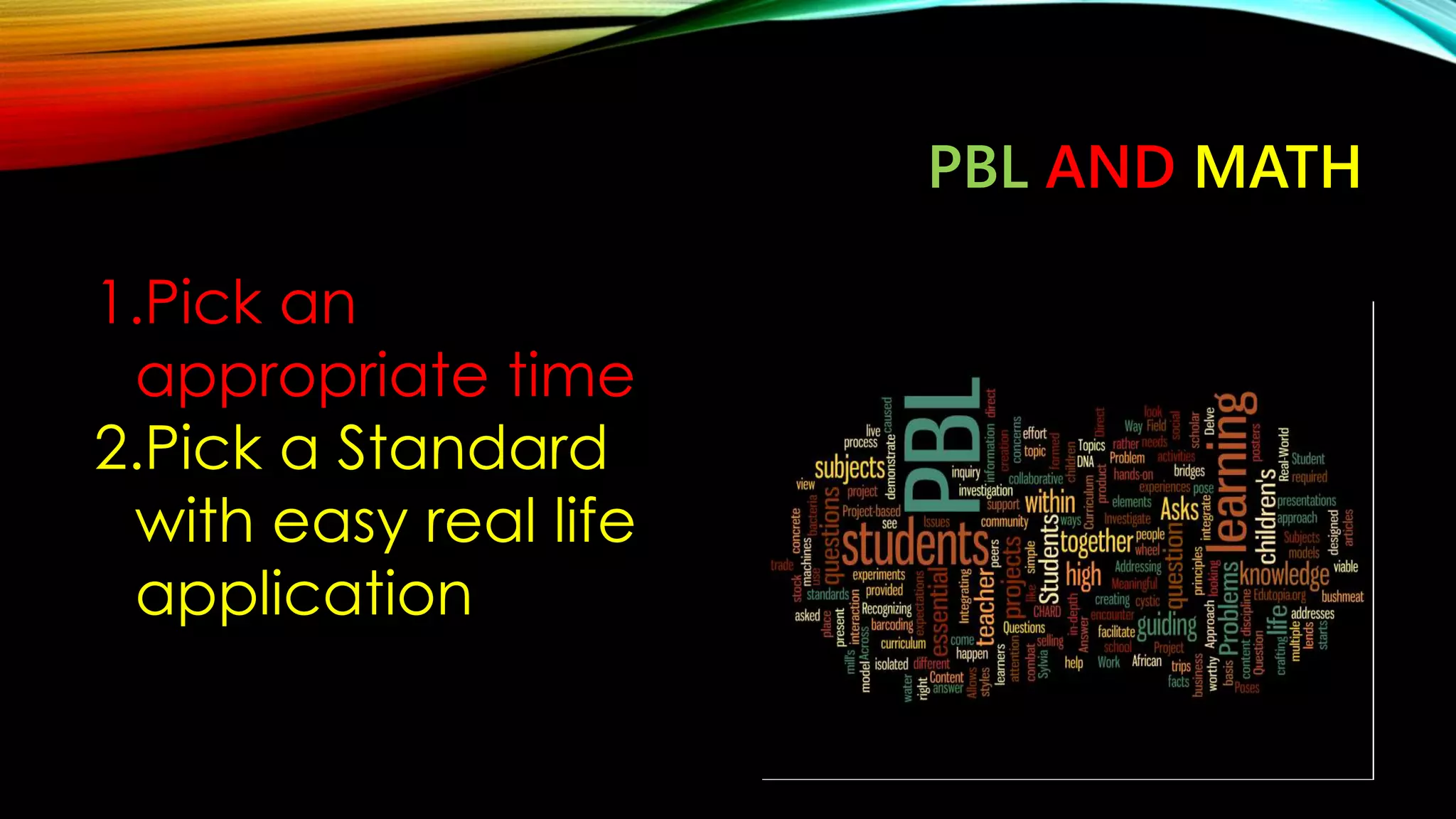 Using Project Based Learning in Mathematics | PPTX