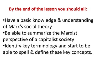 Intro to basics marxism | PPTX