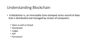 Introduction to Blockchain and Cryptocurrencies | PPTX