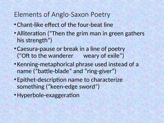 intro_to_beowulf-2.ppt of literature in english | PPT