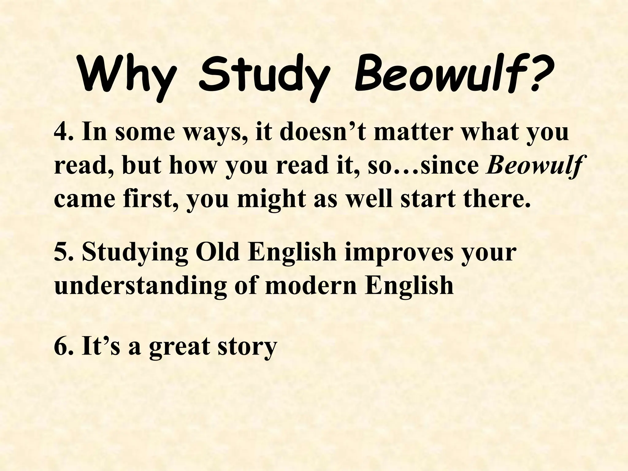 Introduction to Beowulf Powerpoint Presentation.ppt