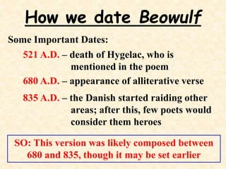 Introduction to Beowulf Powerpoint Presentation.ppt