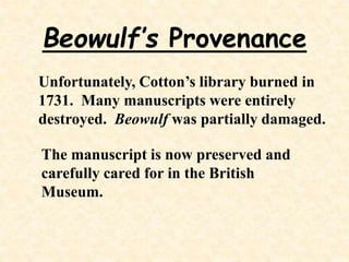 Introduction to Beowulf Powerpoint Presentation.ppt