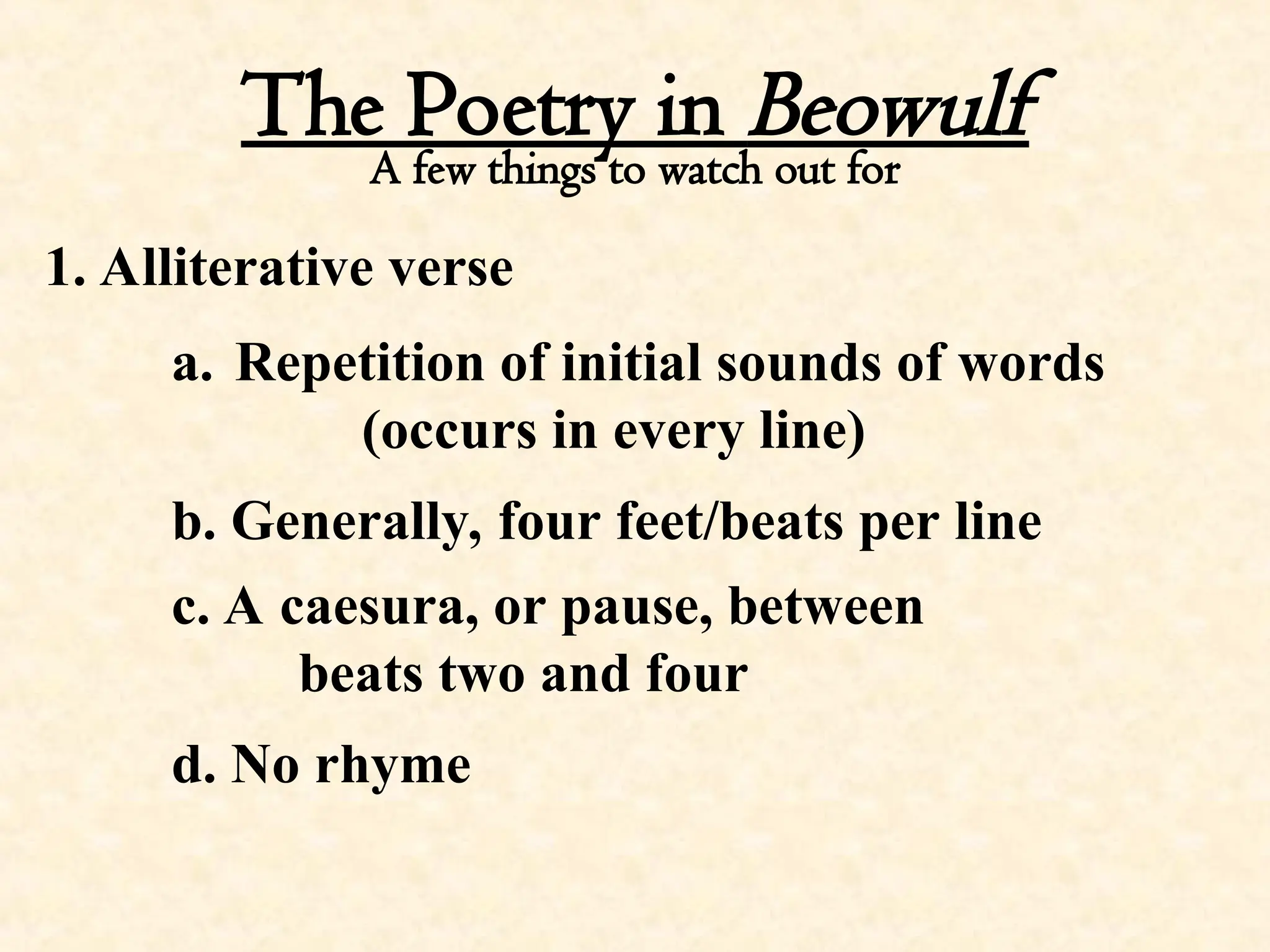 A short Introduction to the poem Beowulf | PPT