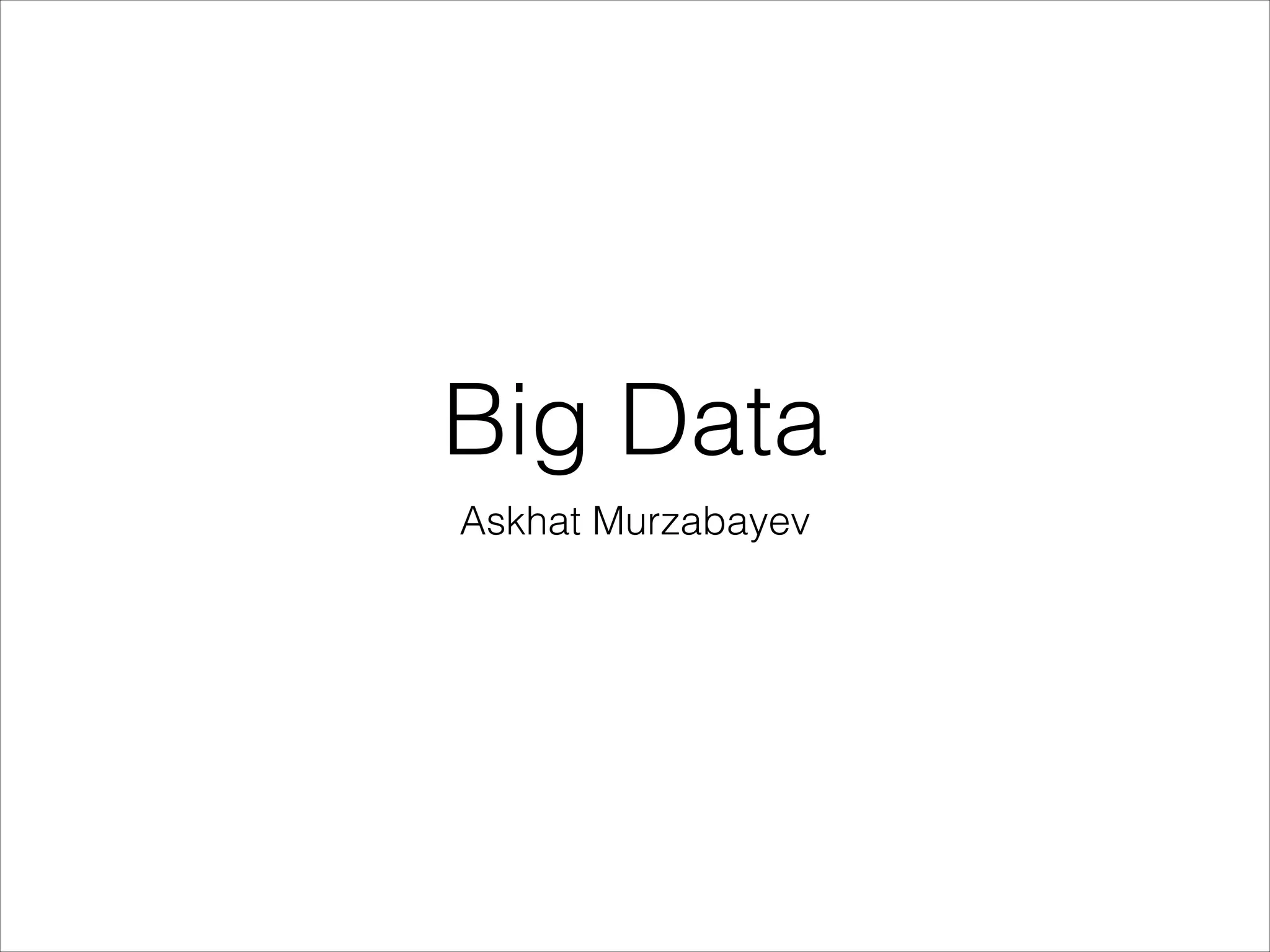 Intro to big data choco devday - 23-01-2014 | PPT