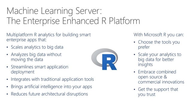 Intro To Big Data Analytics Using Microsoft Machine Learning Server With Spark Ppt