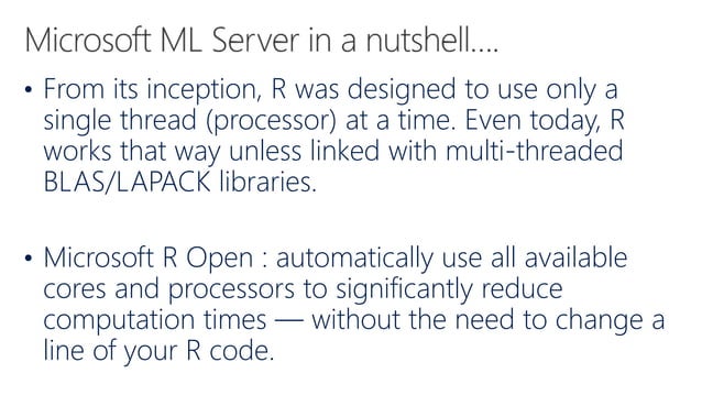 Intro To Big Data Analytics Using Microsoft Machine Learning Server With Spark Ppt 