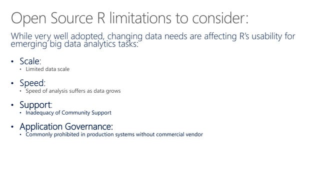Intro to big data analytics using microsoft machine learning server ...
