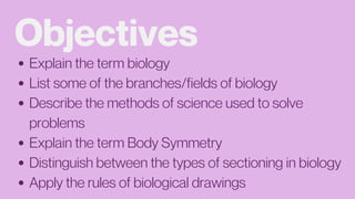 WASSCE Introduction to Biology Lecture slides (Part 1) | PPT