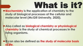 introduction to biochemistry lecture,pdf | PDF