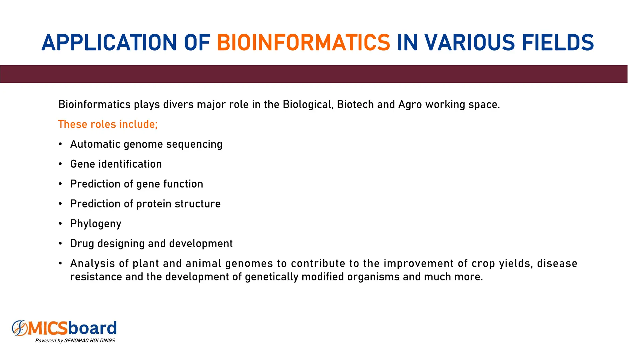 Intro to Bioinformatics for beginers student | PPT