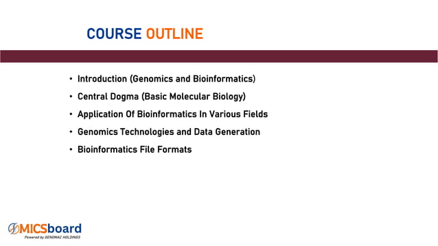 Intro to Bioinformatics for beginers student | PPT