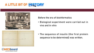 Intro to Bioinformatics for beginers student | PPT