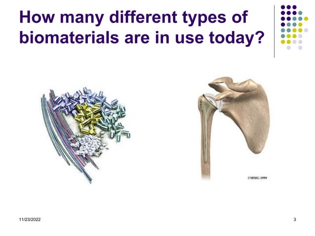 Intro to biomaterials.ppt | Bone and Joint Conditions | Diseases and ...