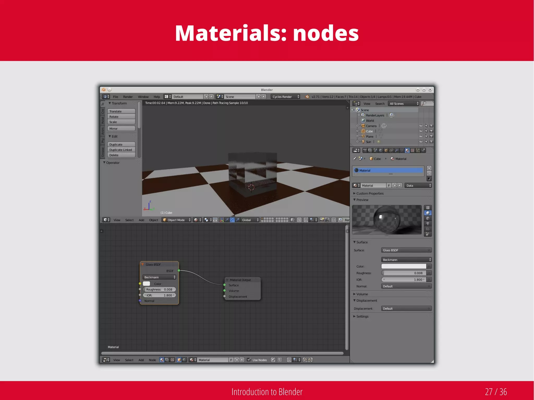 Introduction to blender | PDF