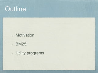 Intro to bm25 | PPTX