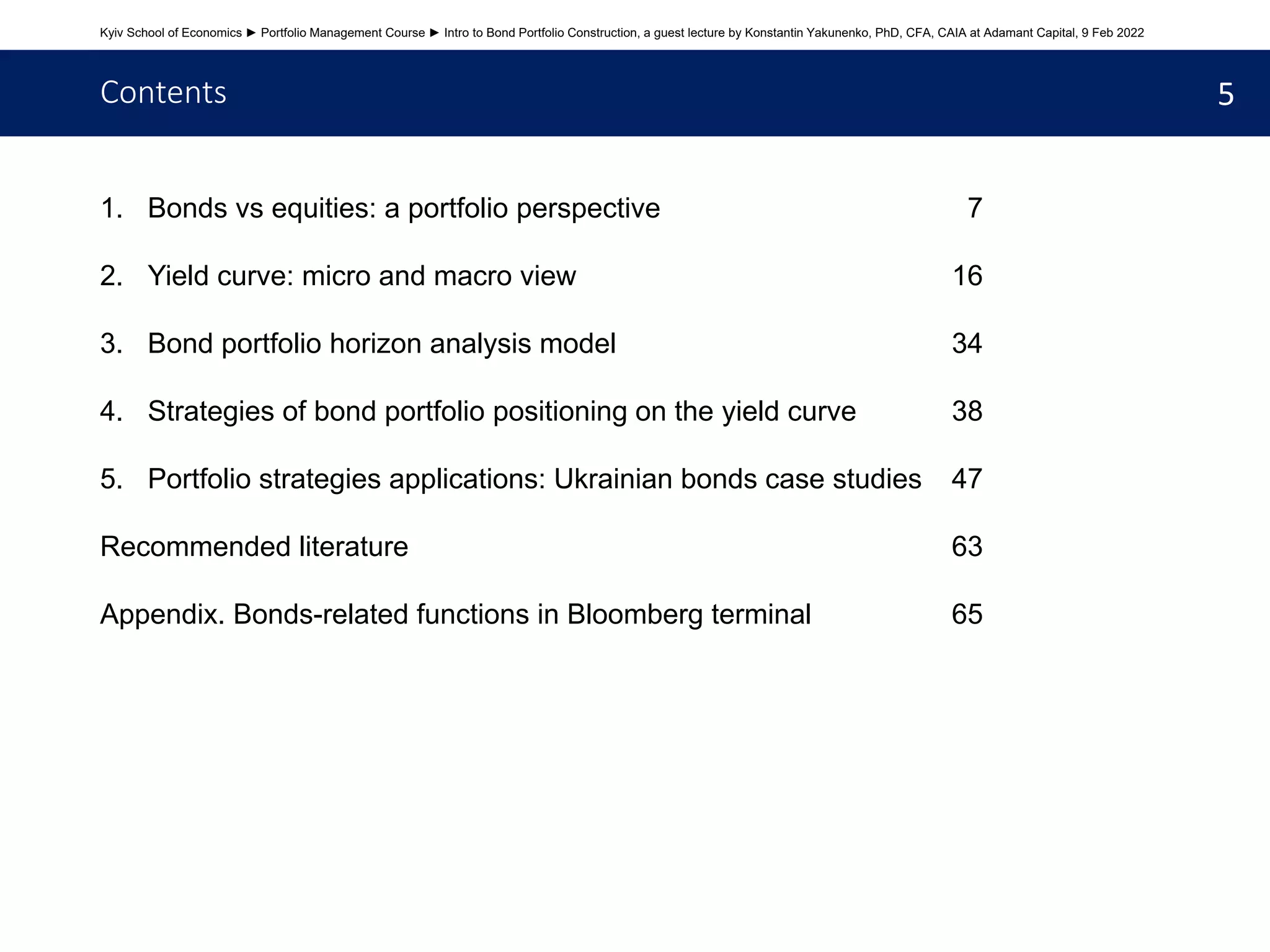 Intro to Bond Portfolio Construction | PDF