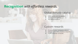 Intro to Bonusly - Employee Recognition and Rewards | PDF | Human ...