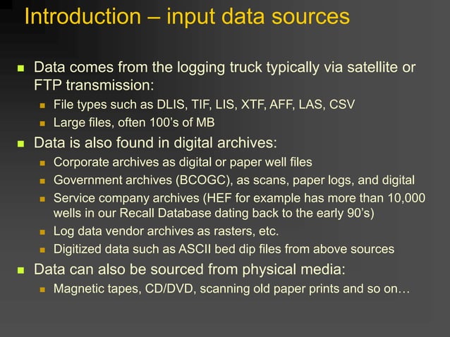 Dipmeter Data, Borehole Image Logs and Interpretation | PPTX | Geology ...