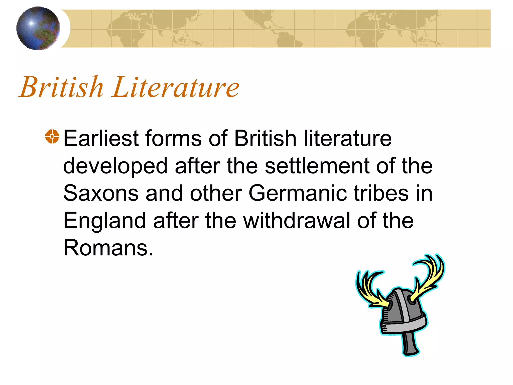 Intro to british lit and middle ages | PPT