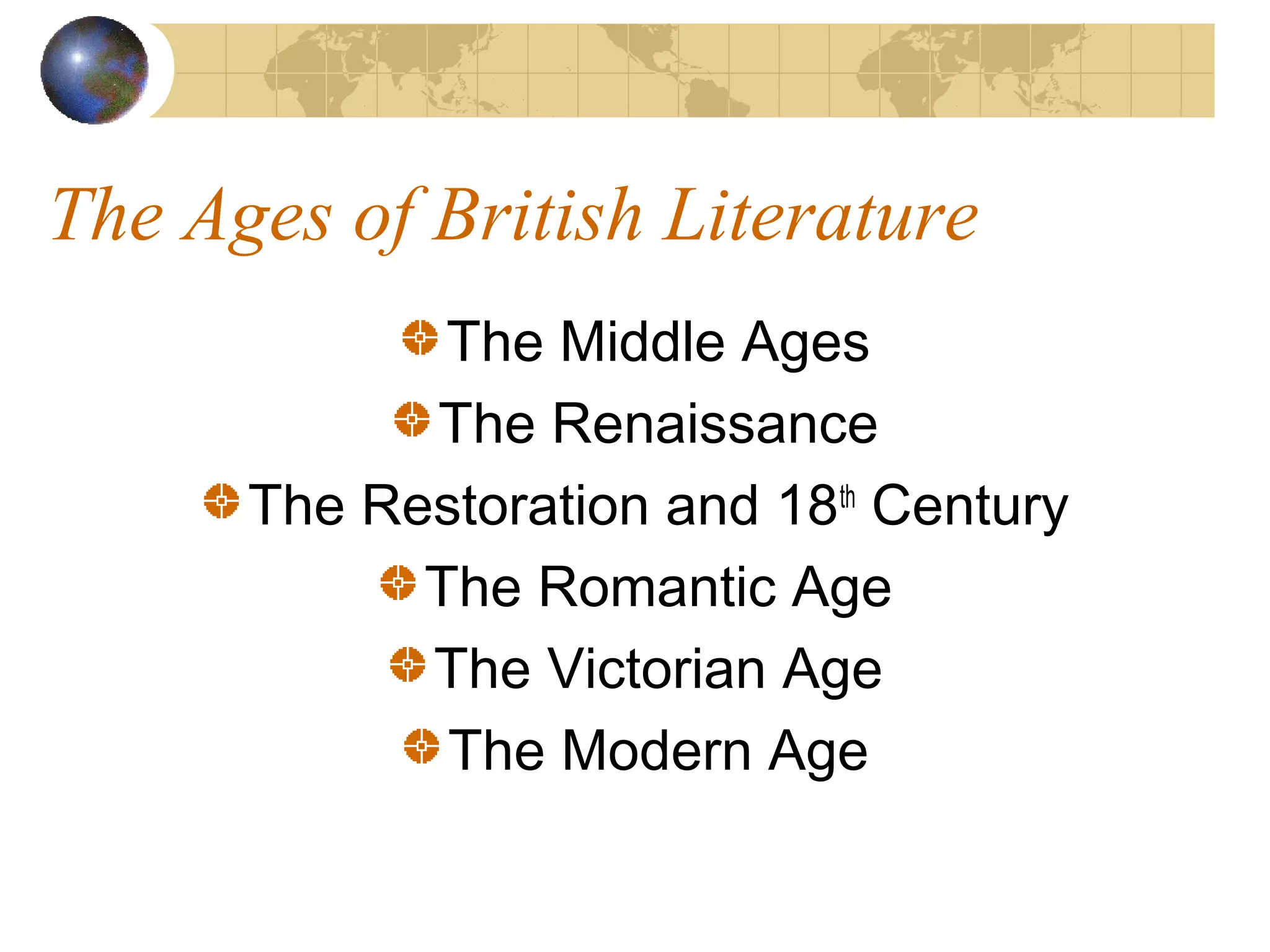 Intro to british lit and middle ages | PPT