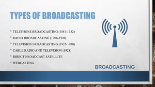 Broadcast Media, TV and Radio | PDF