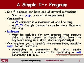 Intro to c++ | PPTX