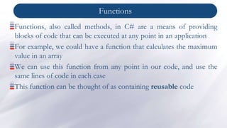 Intro to C# - part 2.pptx emerging technology | PPT