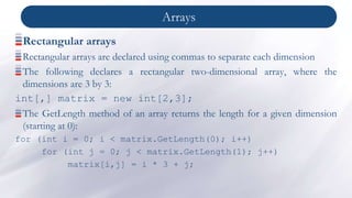 Intro to C# - part 2.pptx emerging technology | PPT