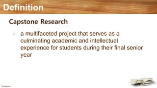 Introduction to Capstone Project | PDF