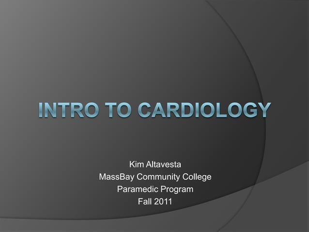 Intro to cardiology | PPTX | Heart and Cardiovascular Diseases ...