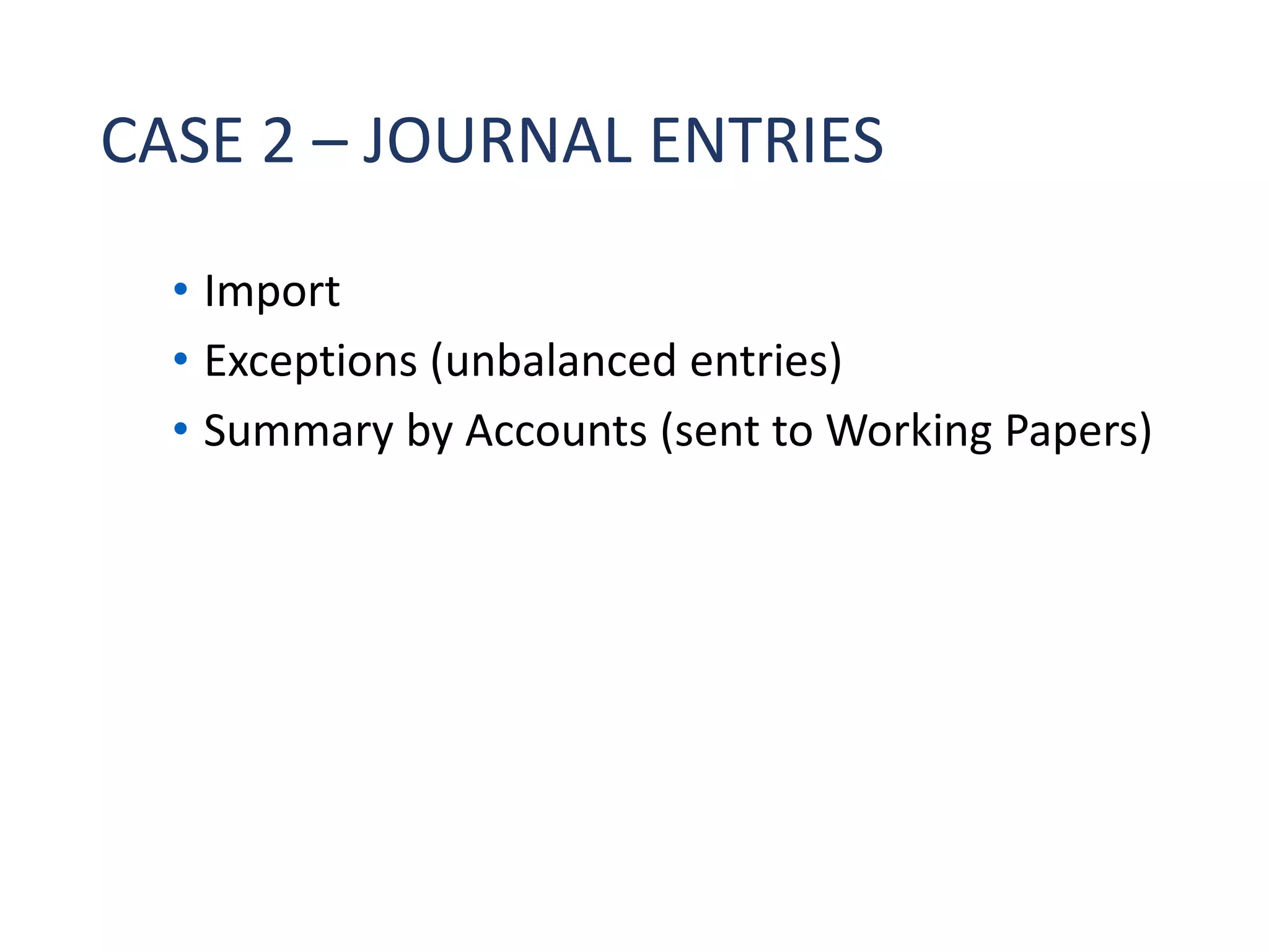 Introduction to CaseWare IDEA - Designed by Auditors for Auditors | PDF