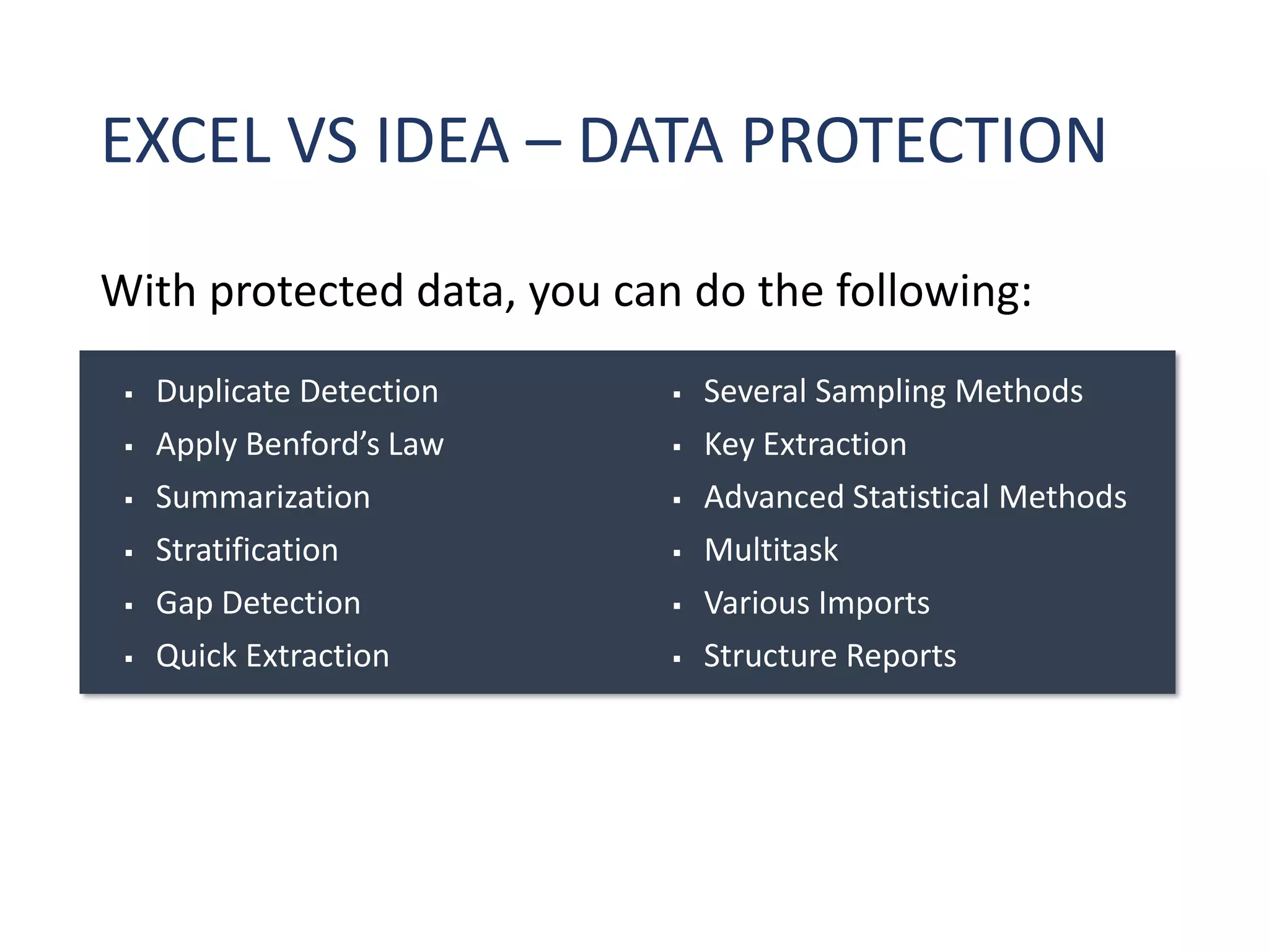 Introduction to CaseWare IDEA - Designed by Auditors for Auditors | PDF