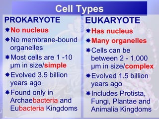 Intro to cells | PPT
