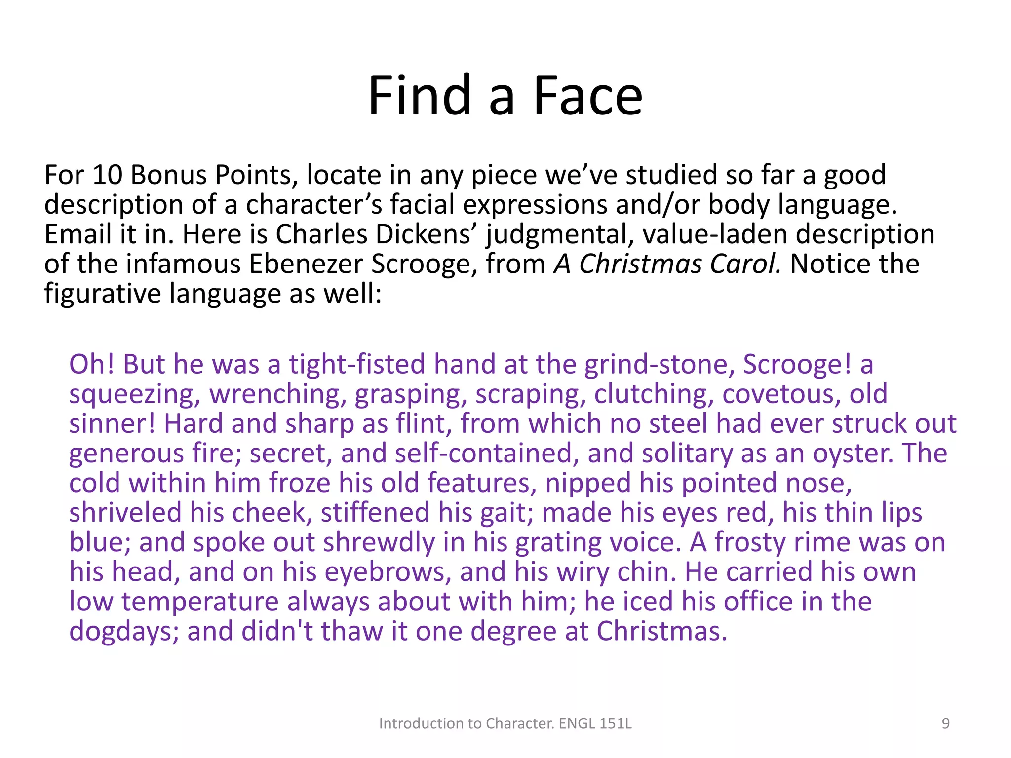 Intro to characterization | PPT